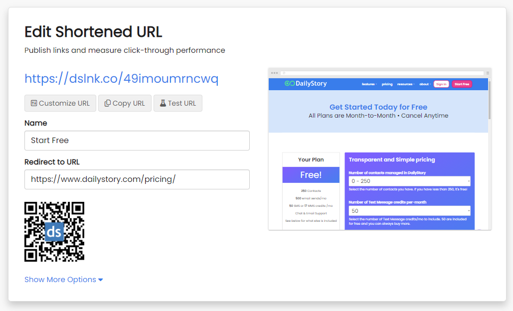 QR Codes connected to digital marketing - start free!